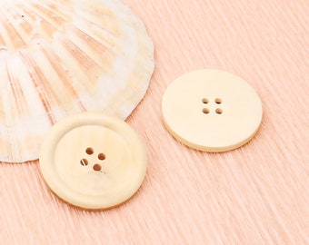 1 Extra Large Wooden Button 2 3/8 Inch 6cm Wood Buttons Decorative 1 ...