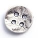 10 Antiqued Silver Metal Buttons 14mm X 14mm - 4 Hole Silver Button ...