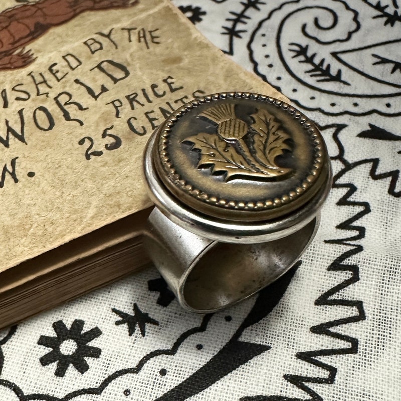 Thistle Ring - Etsy