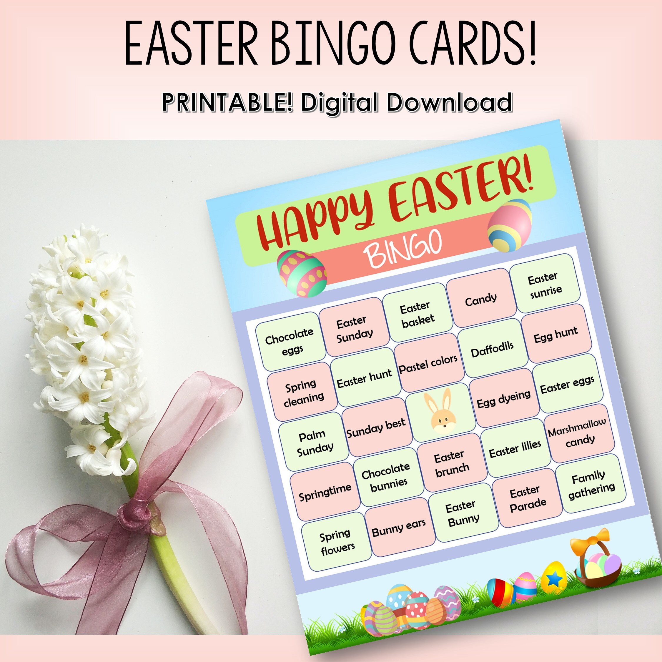 Easter Bingo Cards! | 50 Unique Cards | Perfect for Celebrations ...