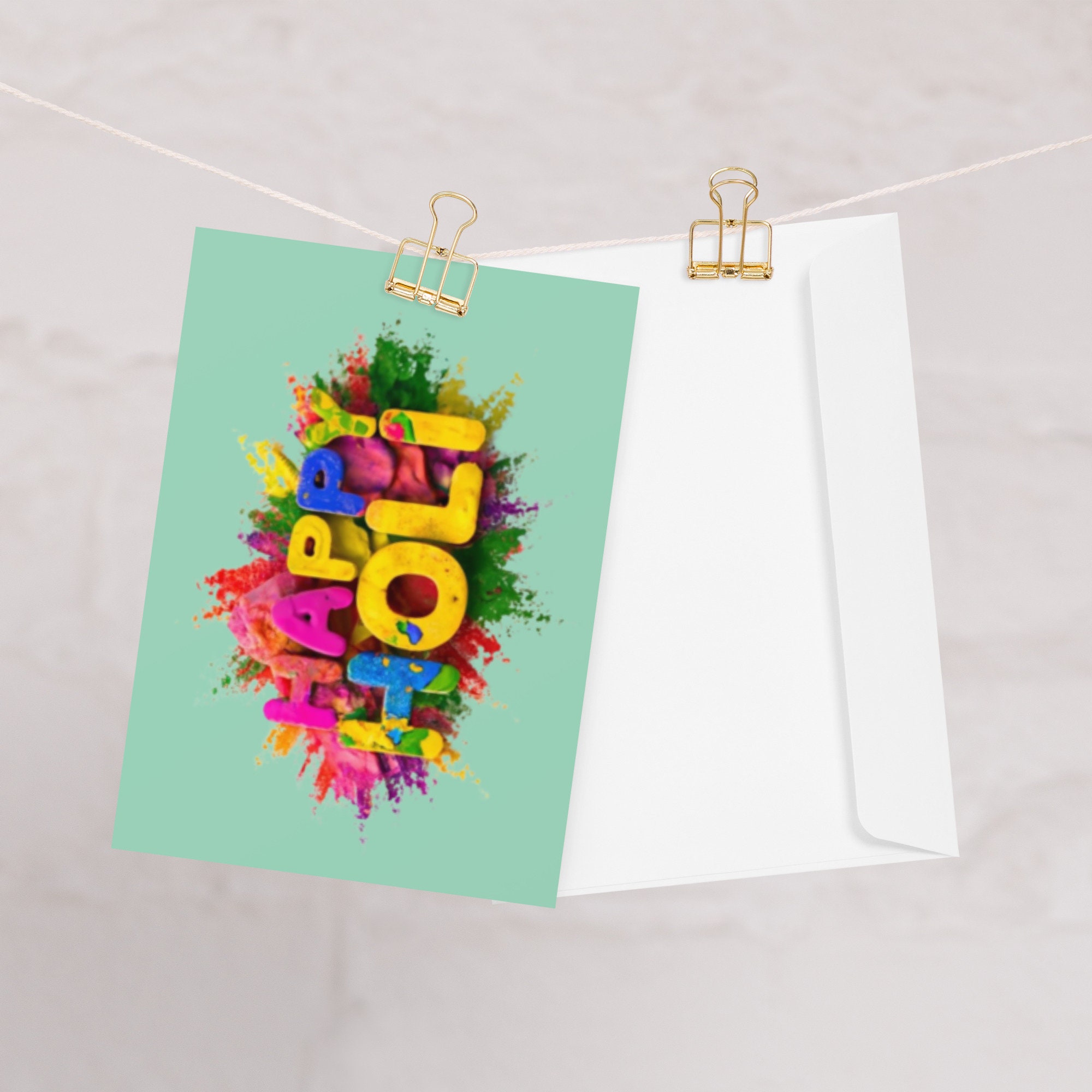 Printable Holi Greeting Card! | Happy Holi! | Holi Greeting | Holi ...