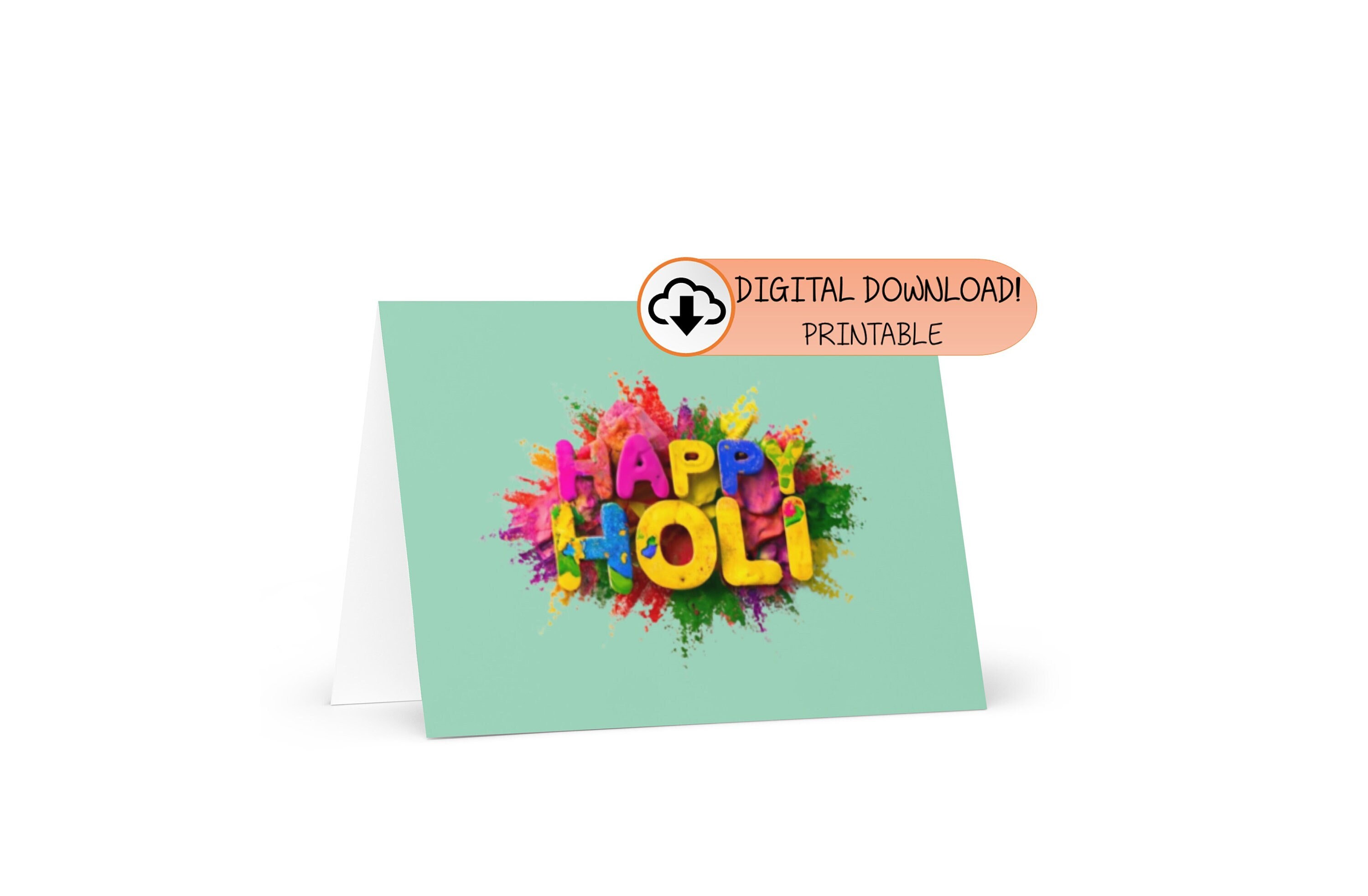 Printable Holi Greeting Card! | Happy Holi! | Holi Greeting | Holi ...