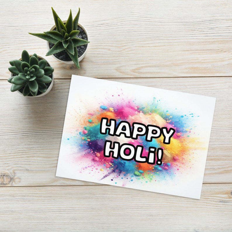 Printable Holi Greeting Card Happy Holi Holi Greeting Holi Indian ...