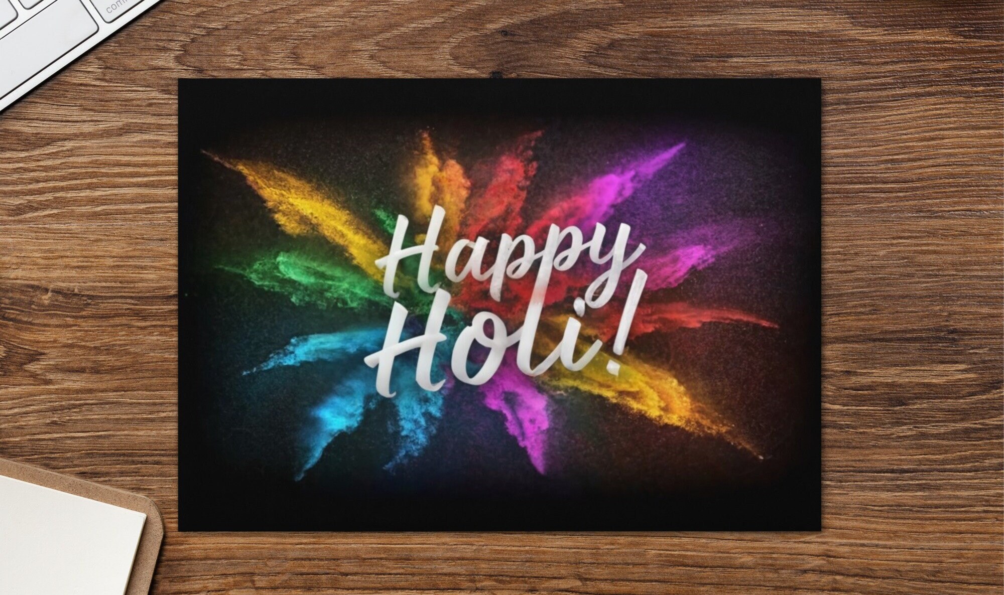 Holi Greeting Card! | Happy Holi! | Holi Greeting | Indian Cards | Holi ...