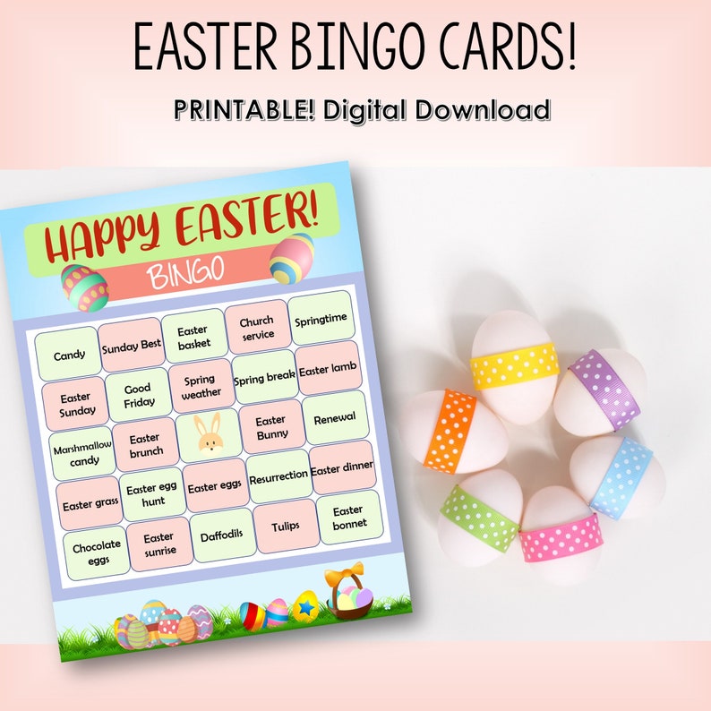 Easter Bingo Cards! | 50 Unique Cards | Perfect for Celebrations ...