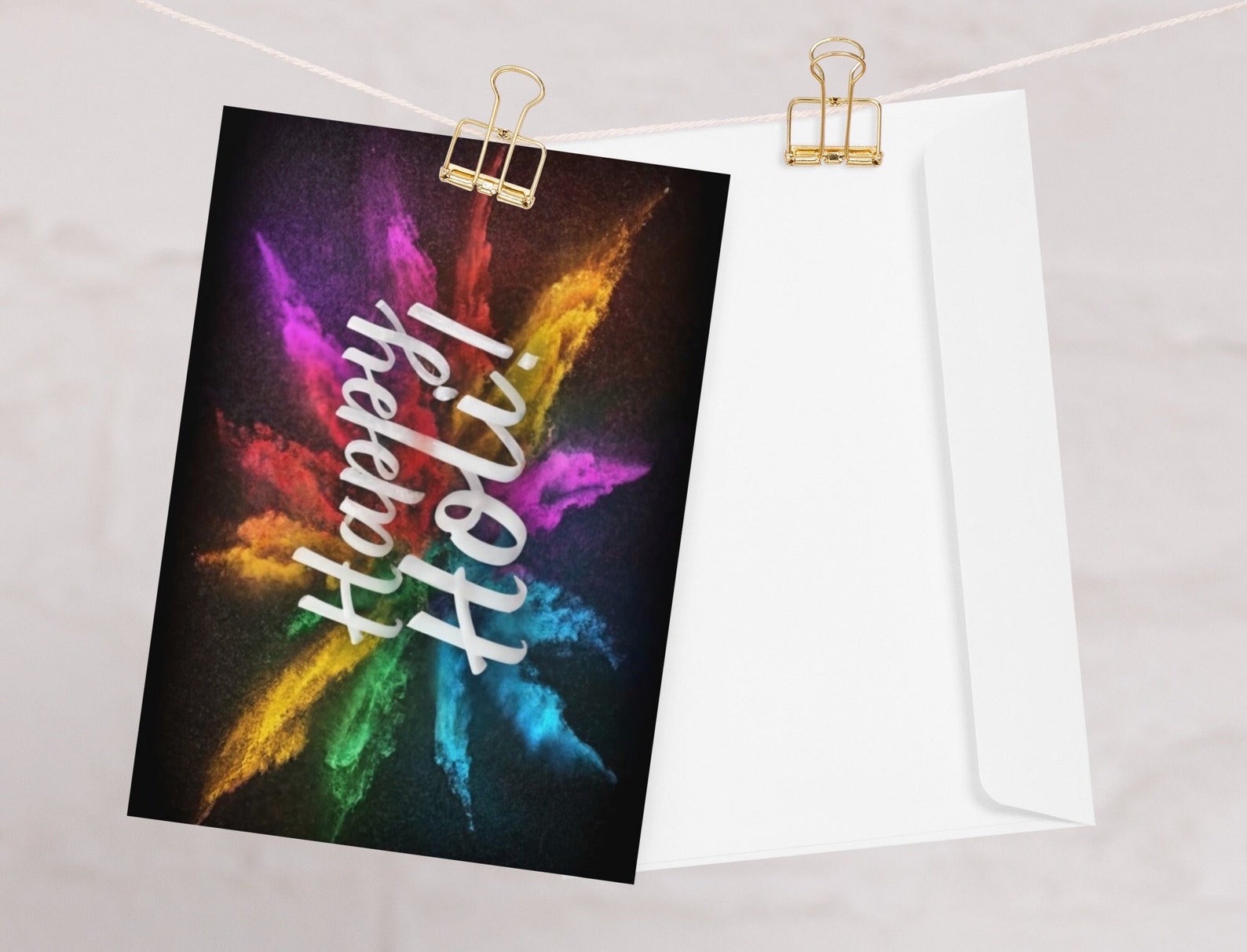 Holi Greeting Card! | Happy Holi! | Holi Greeting | Indian Cards | Holi ...