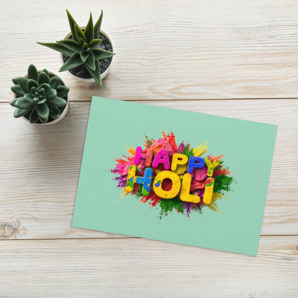 Holi Greeting Card! | Happy Holi! | Holi Greeting | Indian Cards | Holi ...