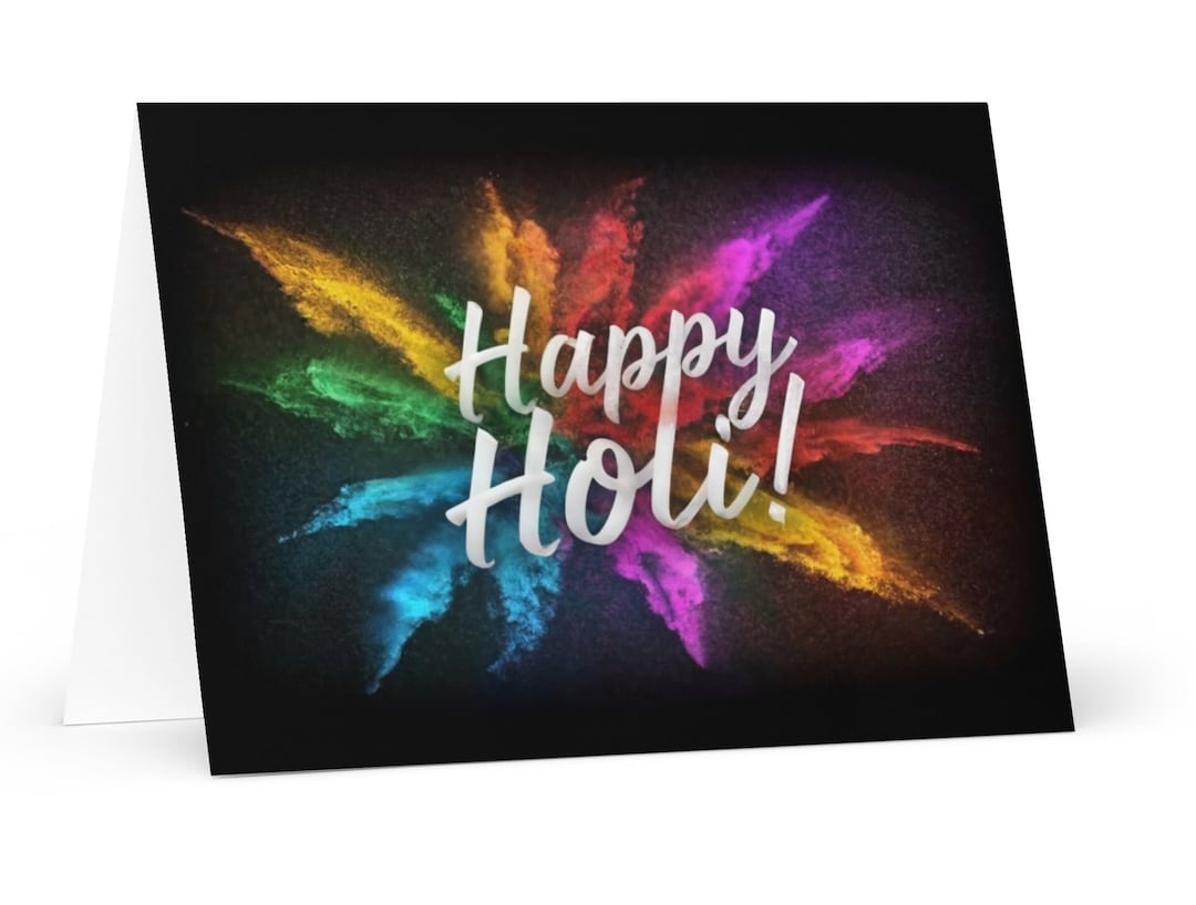 Holi Greeting Card! | Happy Holi! | Holi Greeting | Indian Cards | Holi ...