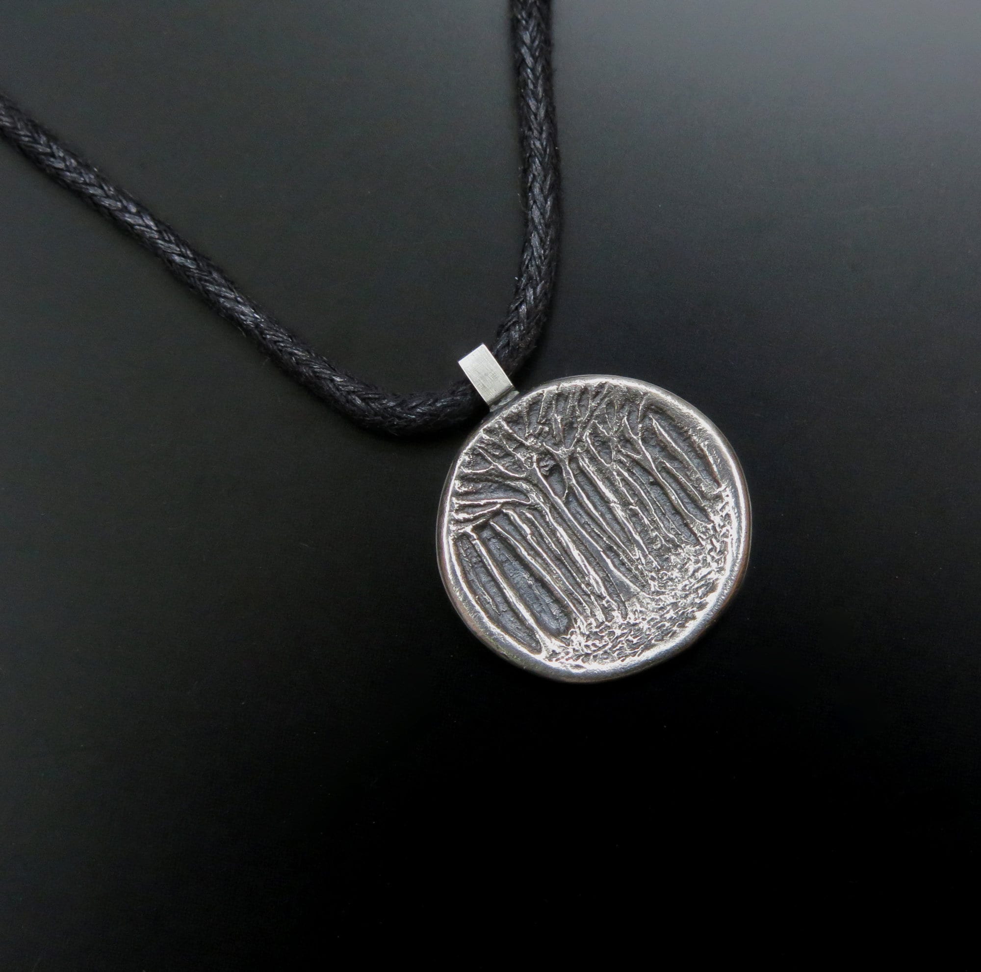 Forest Pendant Sterling Silver Silver Forest Necklace Nature | Etsy