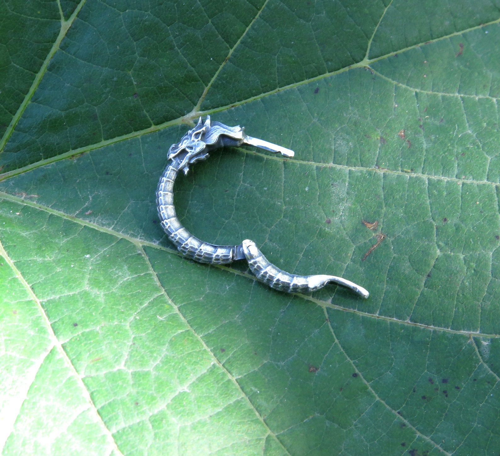 Ouroboros Earring Ouroboros Hoop Earring Dragon Earring - Etsy