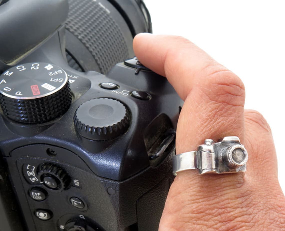 Silver Camera Ring Photographer Gift Camera Ring Camera - Etsy