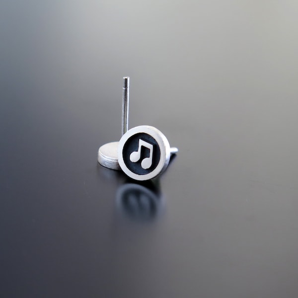 Music Note Earrings - Etsy