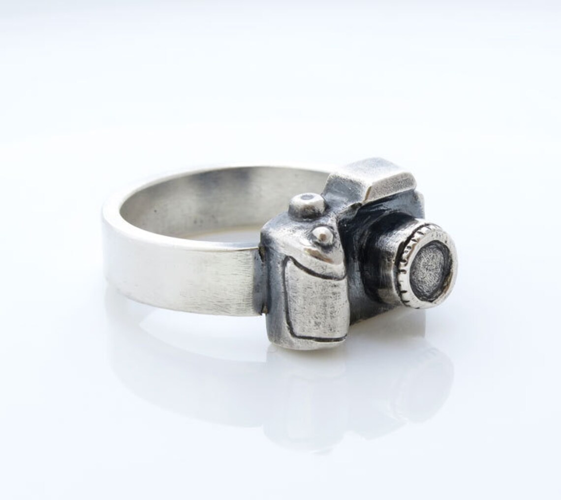 Silver Camera Ring Photographer Gift Camera Ring Camera - Etsy