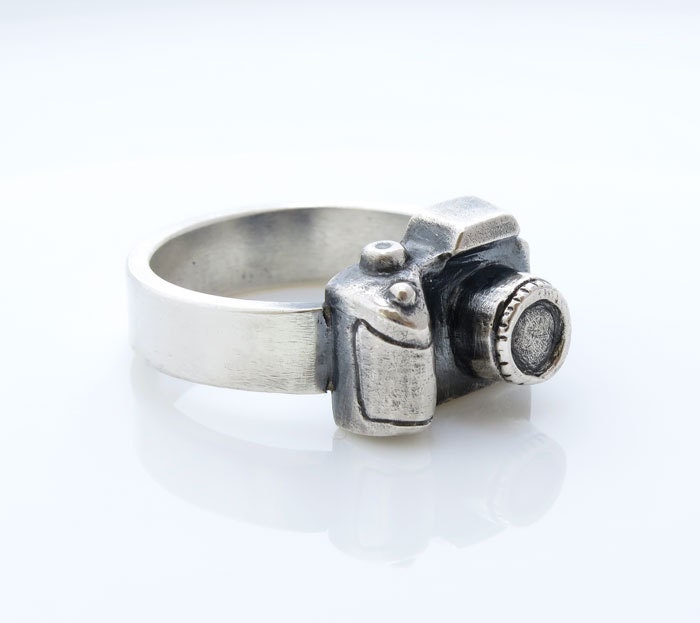 Silver Camera Ring Photographer Gift Camera Ring Camera - Etsy