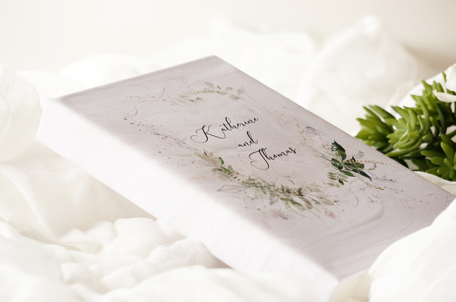 Floral Wedding Guest Book Greenery Wedding Guest Book - Etsy