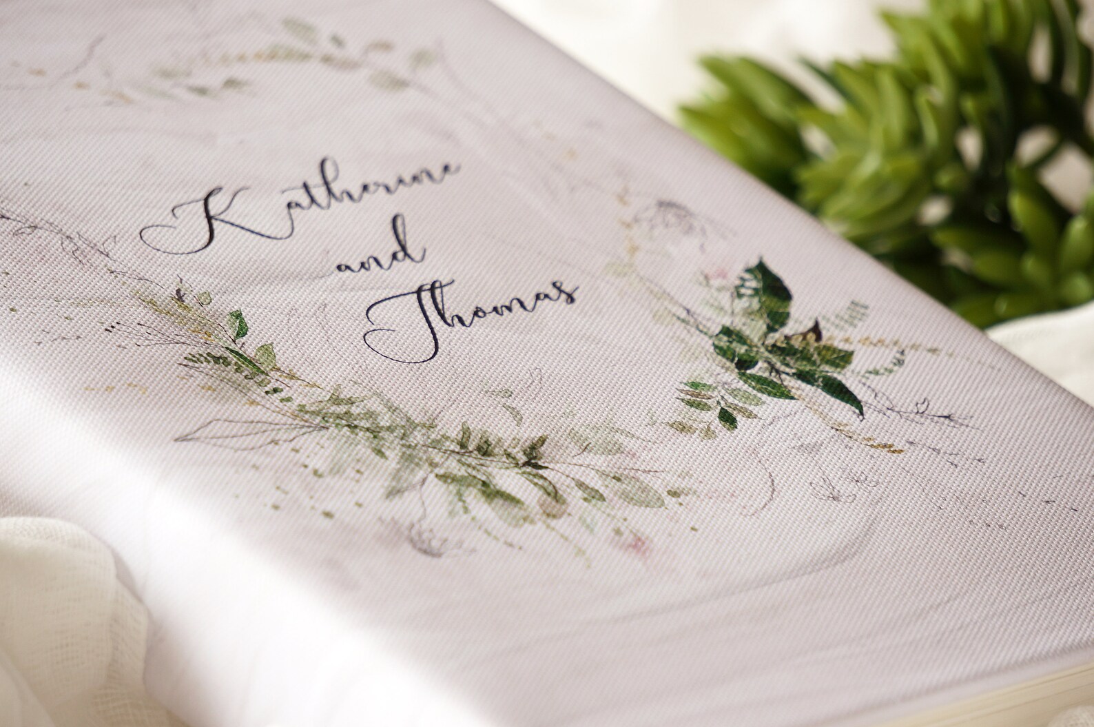 Floral Wedding Guest Book Greenery Wedding Guest Book - Etsy