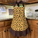 Vintage-inspired Red Chickens Apron, Playful Ladies Pinny, Reversible ...