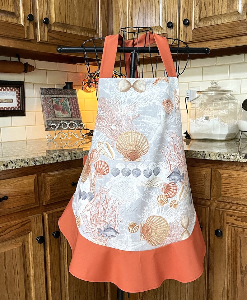 Ocean-inspired Apron for Chefs and Baker/handcrafted by Mimismagicapron ...