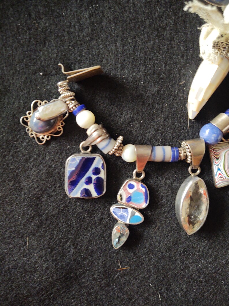 One of A Kind Charm Bracelet. Wearable Art. Custom Bling for Your Arm ...
