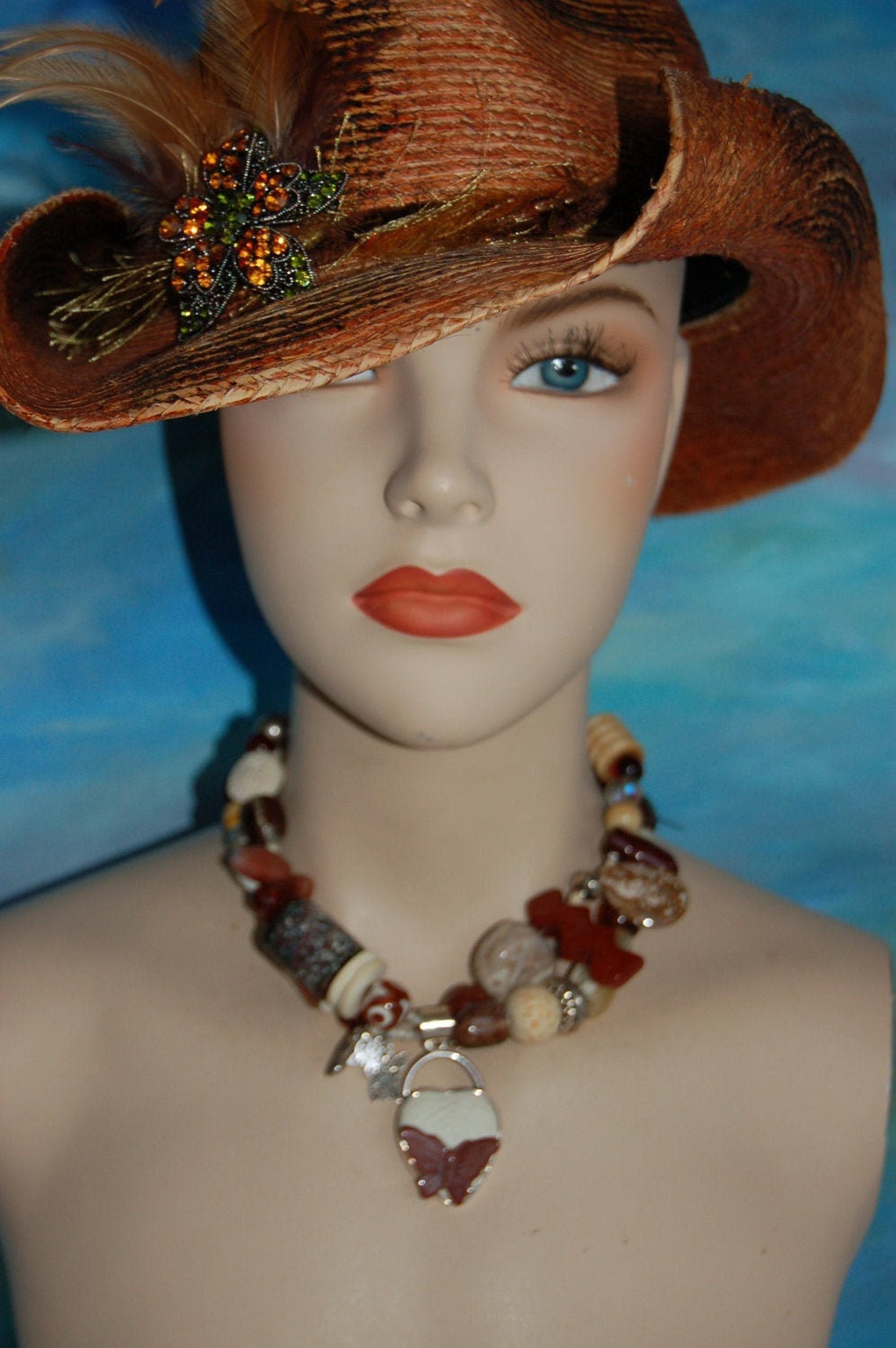 Unique One of A Kind Artisan Wearable Art Piece. Designer Butterfly ...