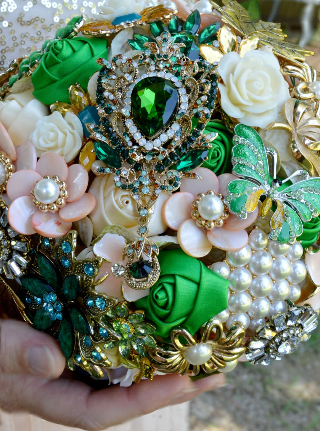 SALE! FULL PRICE Ready to Ship 2 Bouquets Bridal Brooch Bouquet Package ...