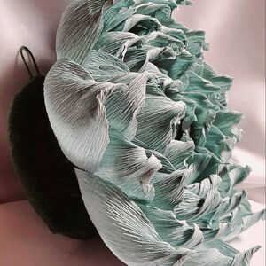 Custom Order Hanging Crepe Paper Flower Small Baby Blue Sky Blue Powder ...