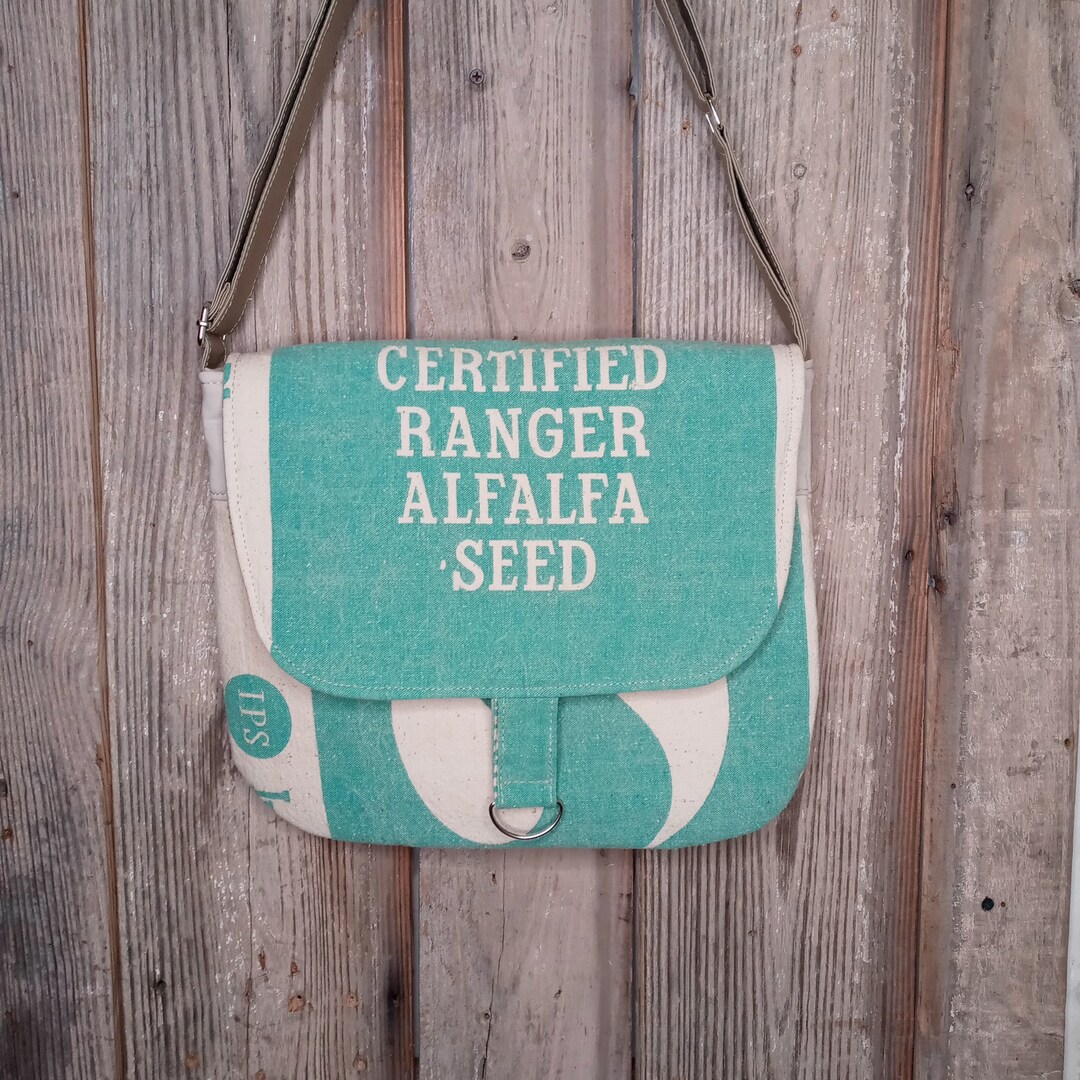 Vintage Certified Ranger Alfalfa Seed Sack Upcycled Messenger Bag - Etsy