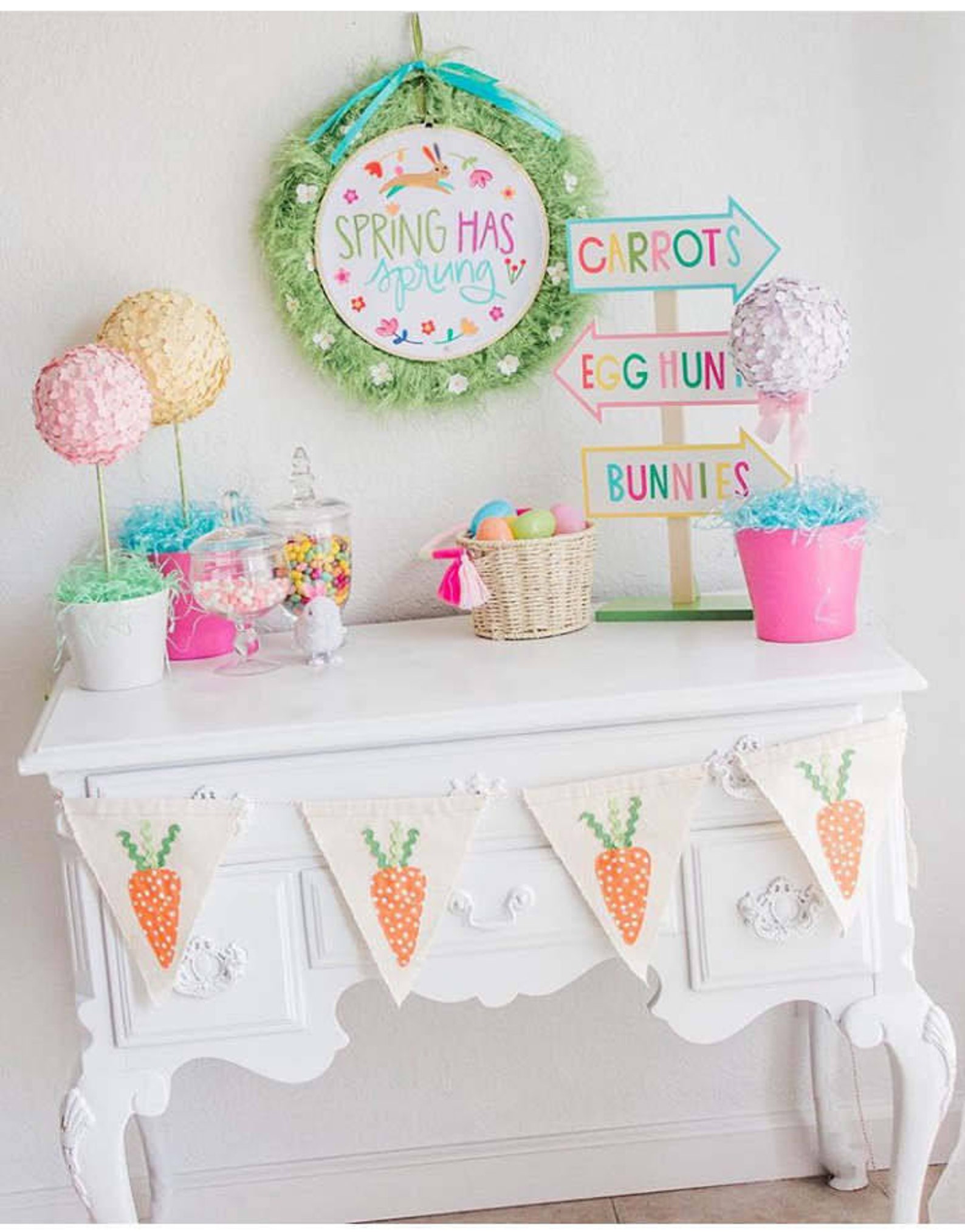 Carrot Banner Carrot Garland Pennant Carrot Bunting Easter - Etsy Australia