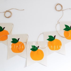 Oranges Banner, Fruit Stand Banner Tangerine Orange Banner Garland ...