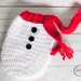 Snowman Set Newborn Prop Swaddle Sack, Snowman Cocoon NEWBORN ...
