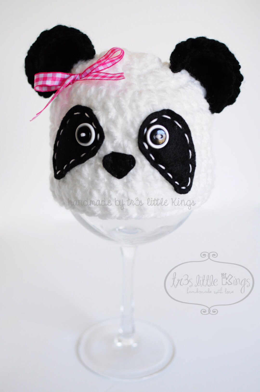 Panda Bear Hat, Boy Newborn Props, Girl Newborn Prop -black and White ...