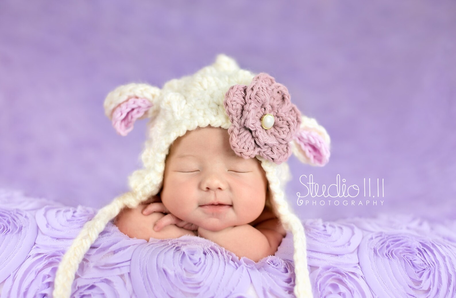 Lamb Bonnet baby girl or boyEaster baby hat easter photo | Etsy