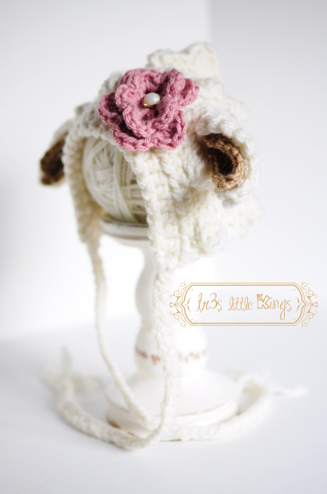 Lamb Bonnet Baby Girl or Boy,easter Baby Hat, Easter Photo Props With ...