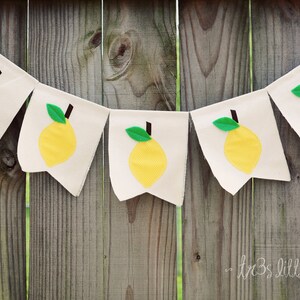 Lemon Banner, Lemonade Stand Banner Canvas Lemonade Stand Garland ...