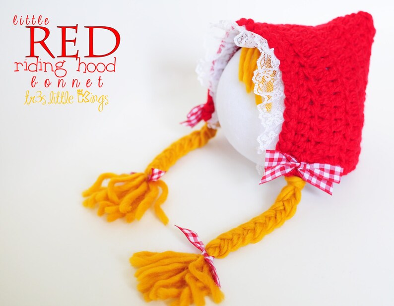 Red Bonnet Newborn Baby Girl Lace Bonnet Red White - Etsy