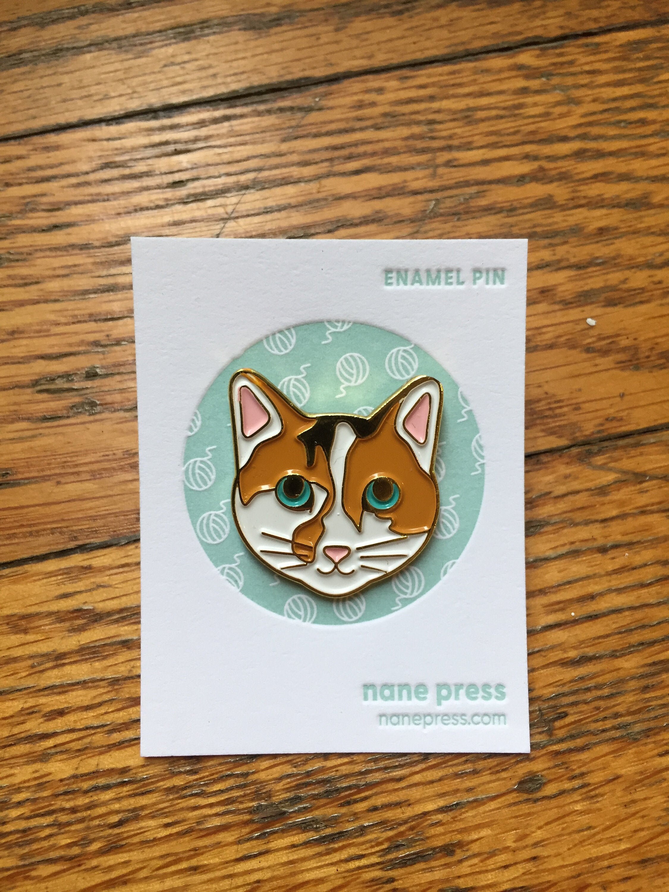 Calico Cat Enamel Pin - Etsy