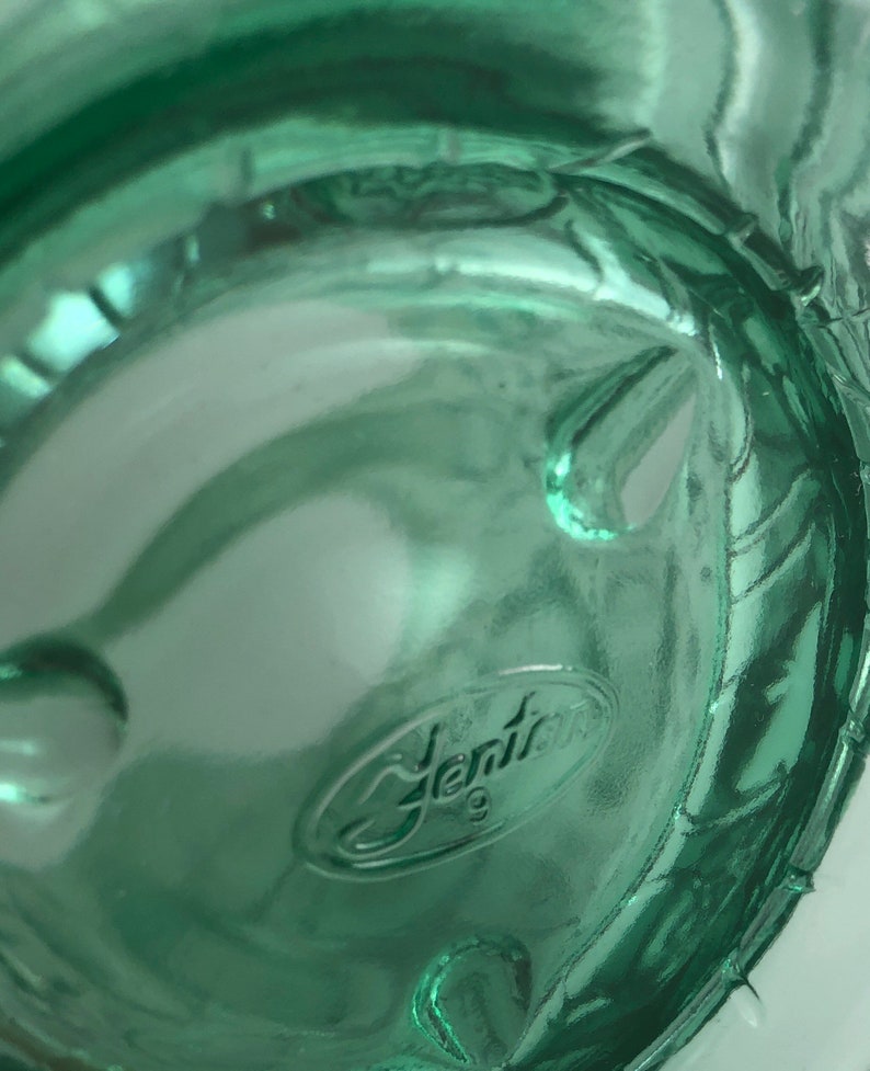 Fenton Aqua Jardiniere Vase With Water Lily Pattern Opalescent - Etsy