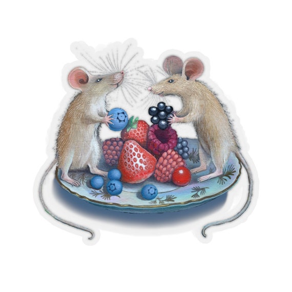 Mouse sticker Mice Sticker Rat Kiss-Cut Sticker | Etsy