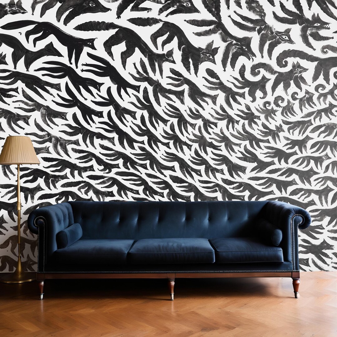 Running With the Wolves Mural - Etsy