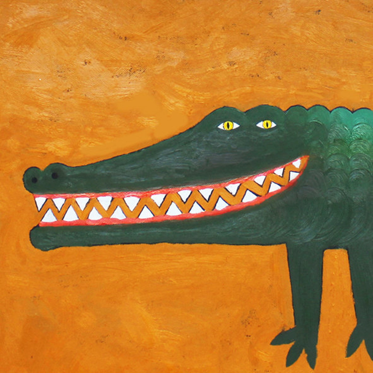 Crocodile Digital Download printable Crocodile Art Print - Etsy