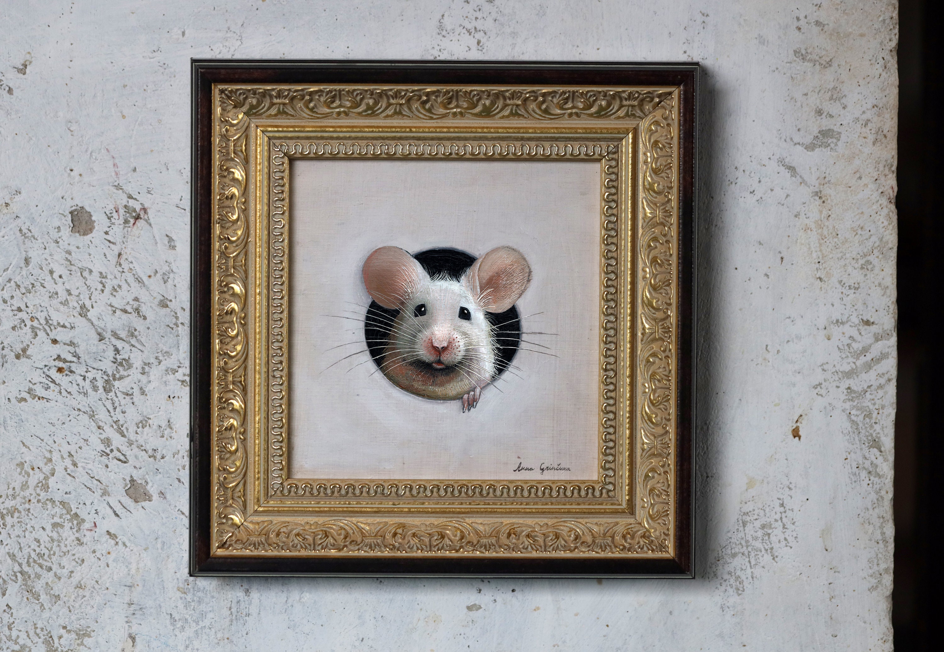 Mouse Print Rat Art - Etsy