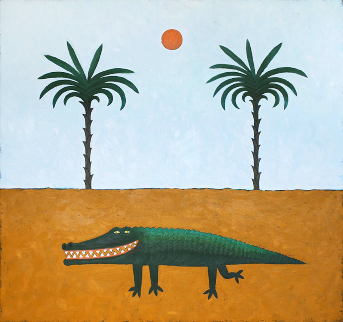 Crocodile Digital Download printable Crocodile Art Print | Etsy