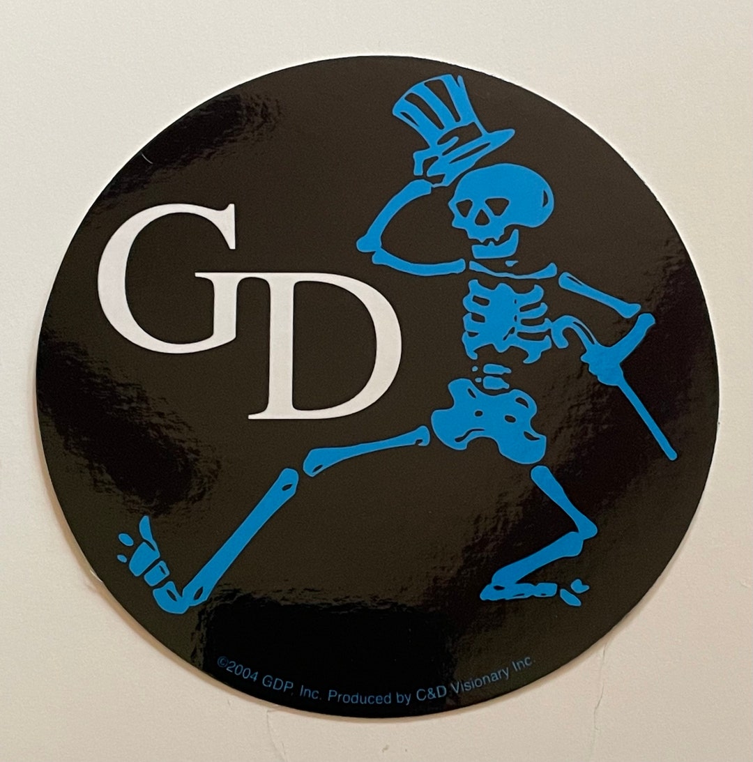 GD Skeleton Grateful Dead Sticker - Etsy