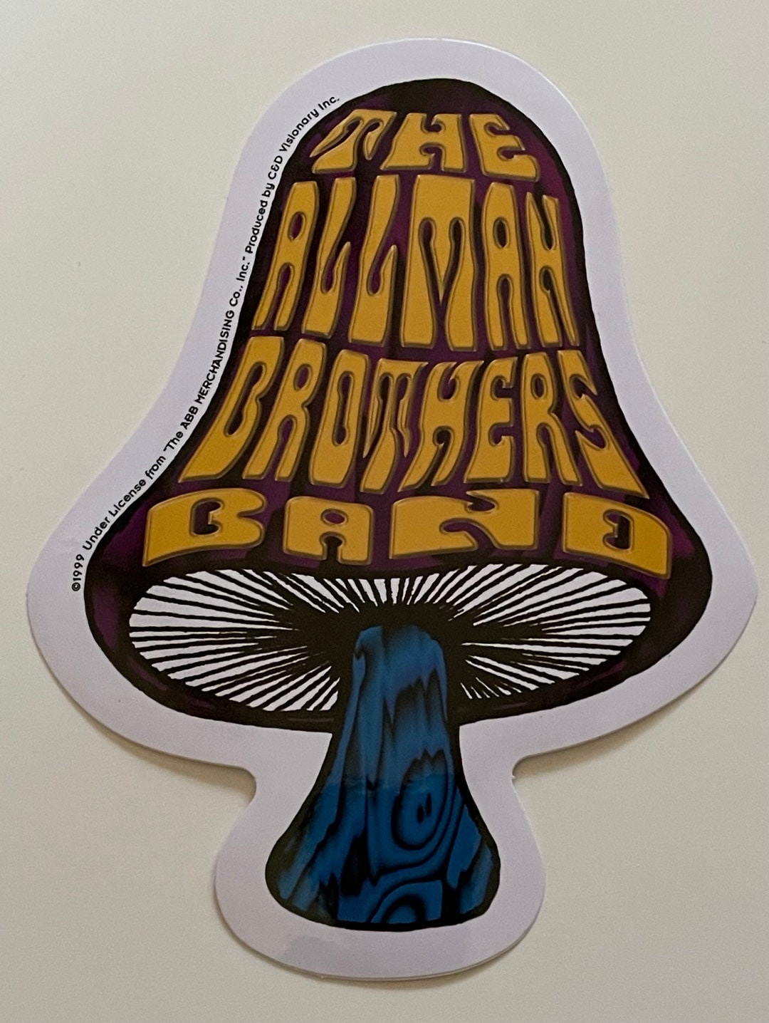The Allman Brothers Band Logo in Mushroom Sticker - Etsy