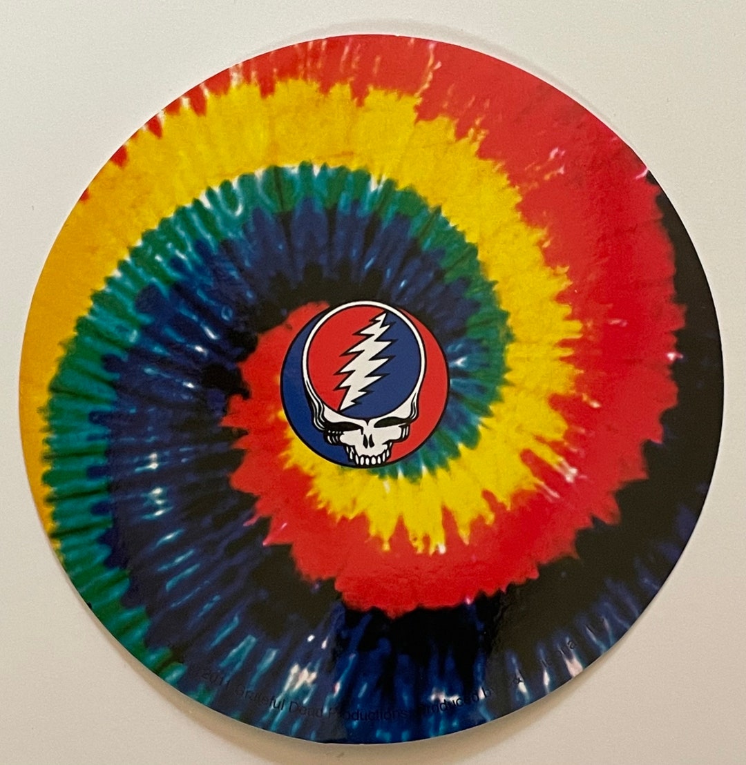 Grateful Dead Tie Dye Steal Your Face Sicker - Etsy
