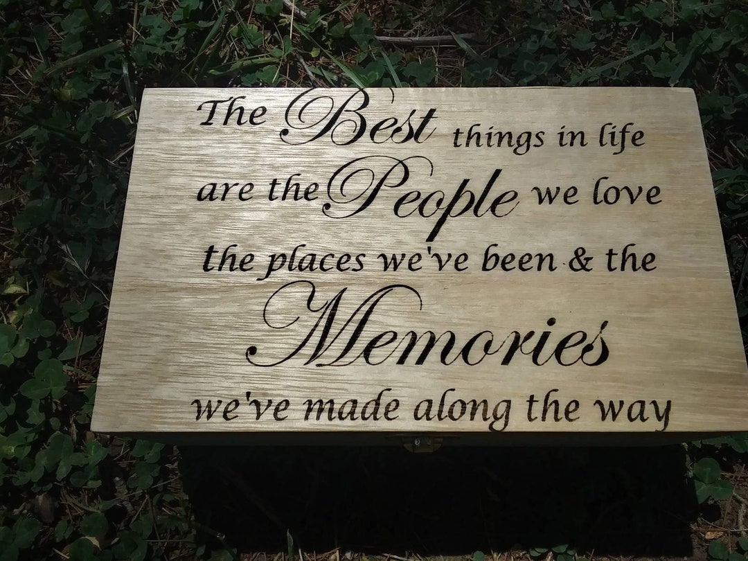 Best Friends Trinket Box, Memorial Storage Box, Engraved Wooden Box ...