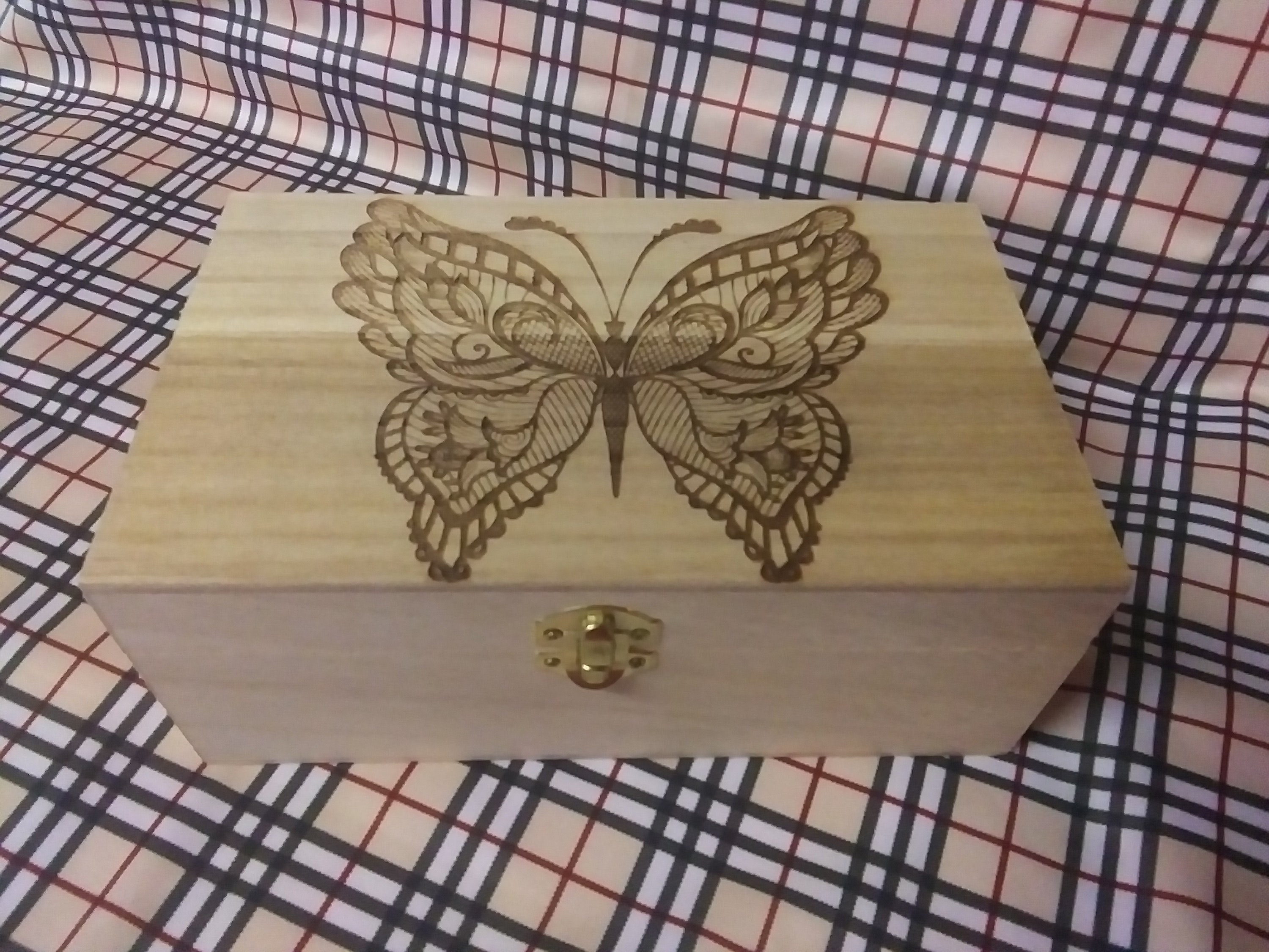 Butterfly Trinket Box Memorial Storage Box Engraved Wooden - Etsy