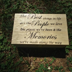 Best Friends Trinket Box, Memorial Storage Box, Engraved Wooden Box ...