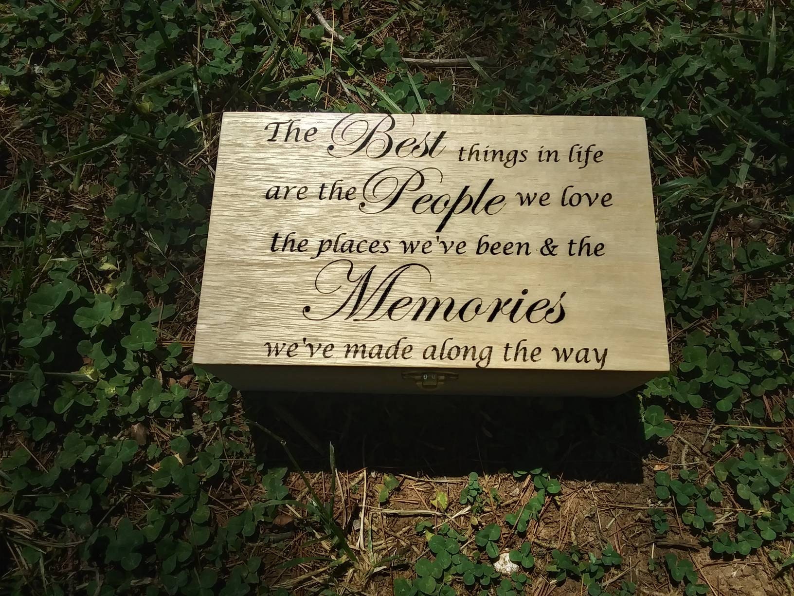Best Friends Trinket Box, Memorial Storage Box, Engraved Wooden Box ...