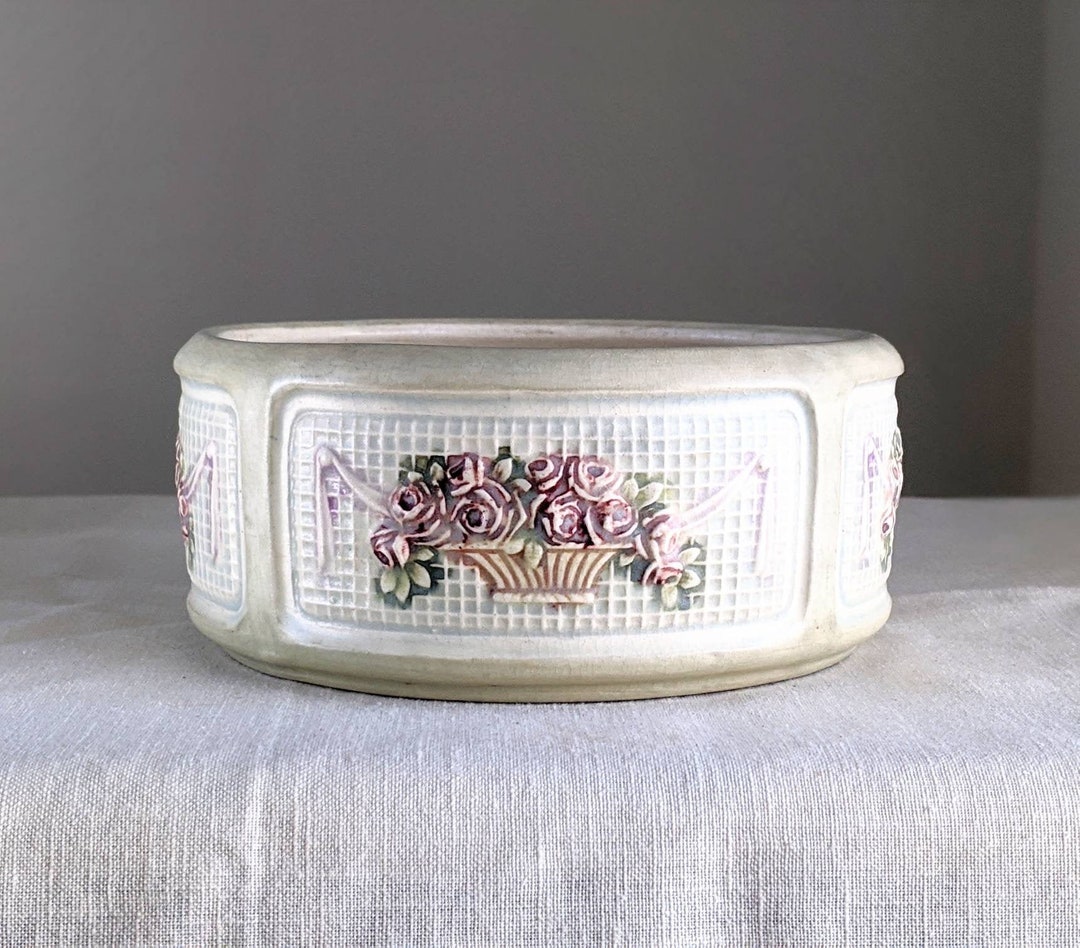 Antique Weller Pottery Roma Bowl: Roses Ceramic, 1914-1920s - Etsy